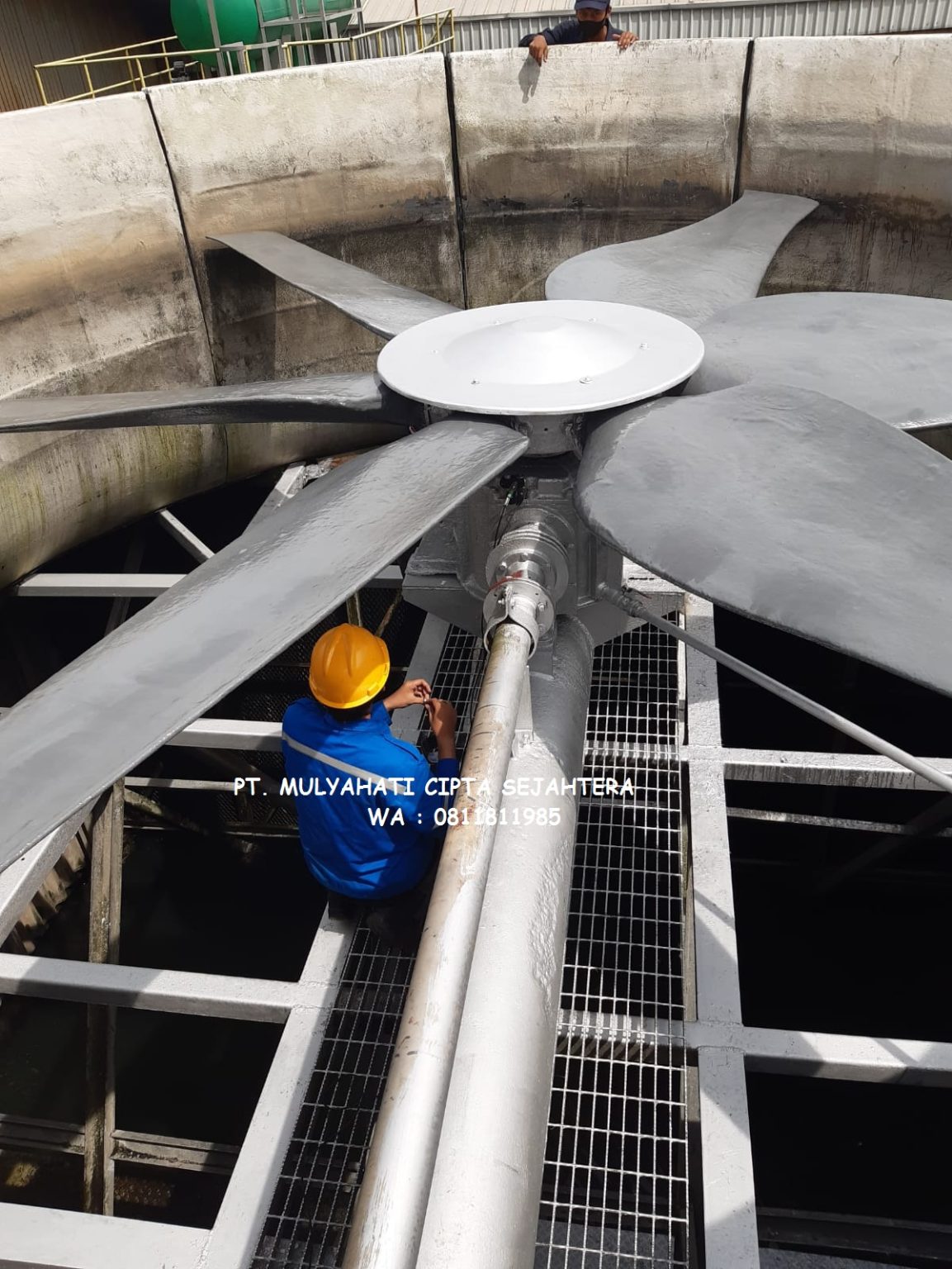 Jasa Balancing Onsite Fan Blade Cooling Tower